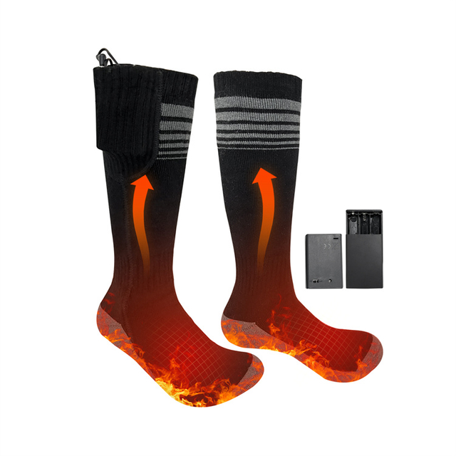 Electric Foot Warmer Rechargeable Heated Socks with 3 Heat Settings ...