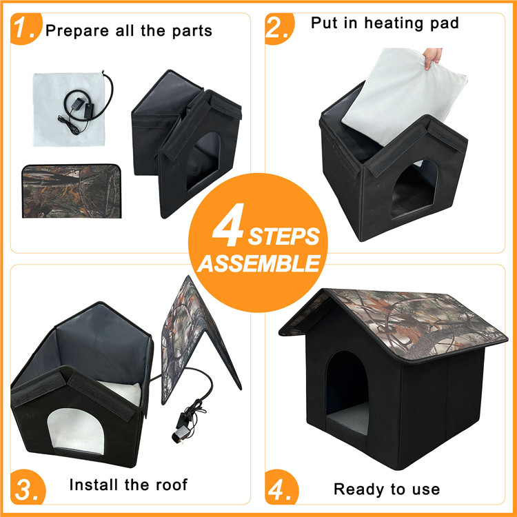 Waterproof Warm Heating Pet House Supplier MTECP005
